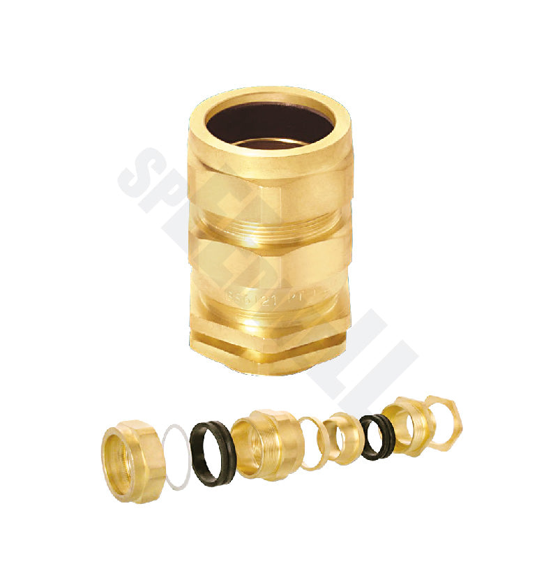 BRASS ARMOURED CABLE GLAND E1W TYPE 16L SIZE – Obaido