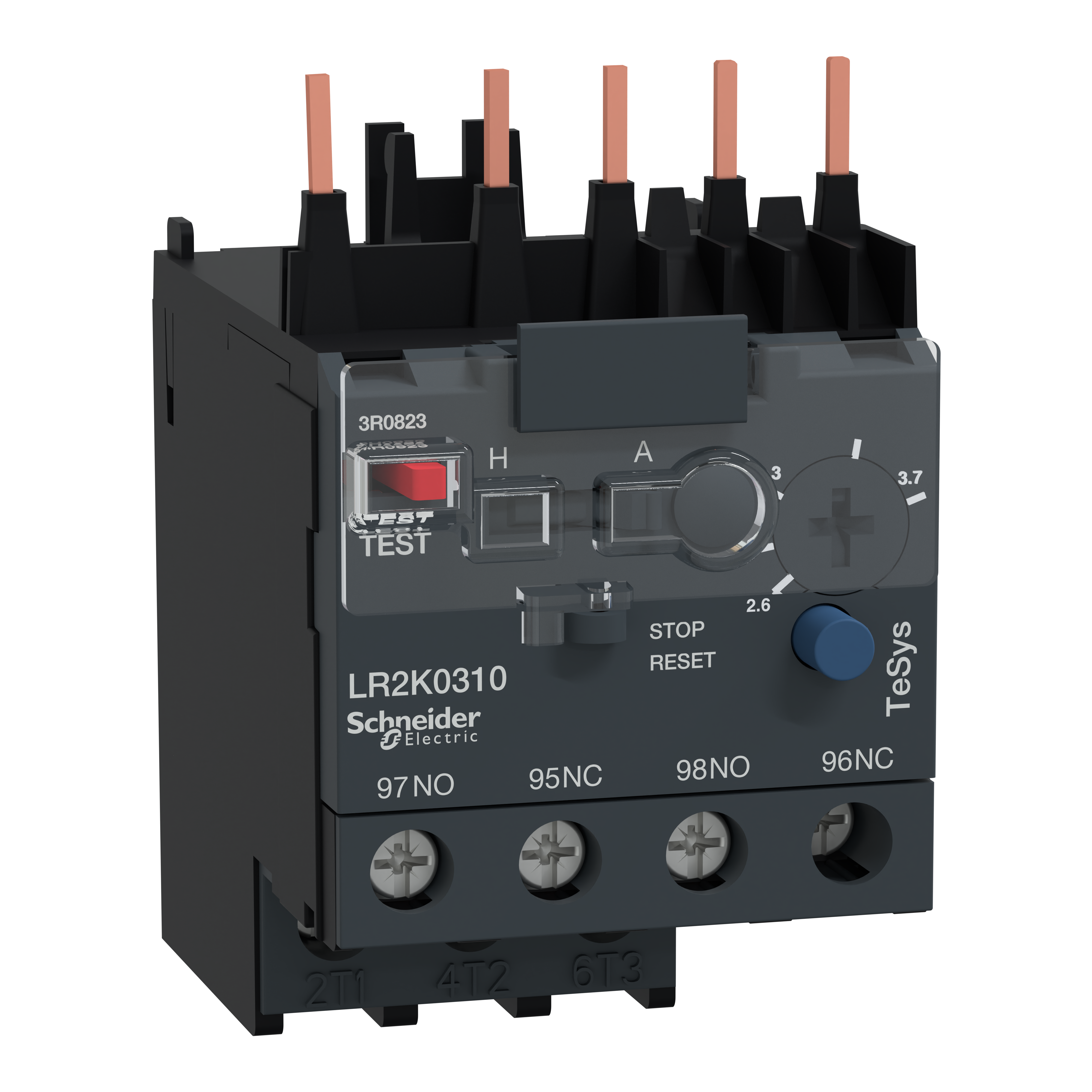 Differential thermal overload relay, TeSys K, 2.6...3.7A, class 10A ...